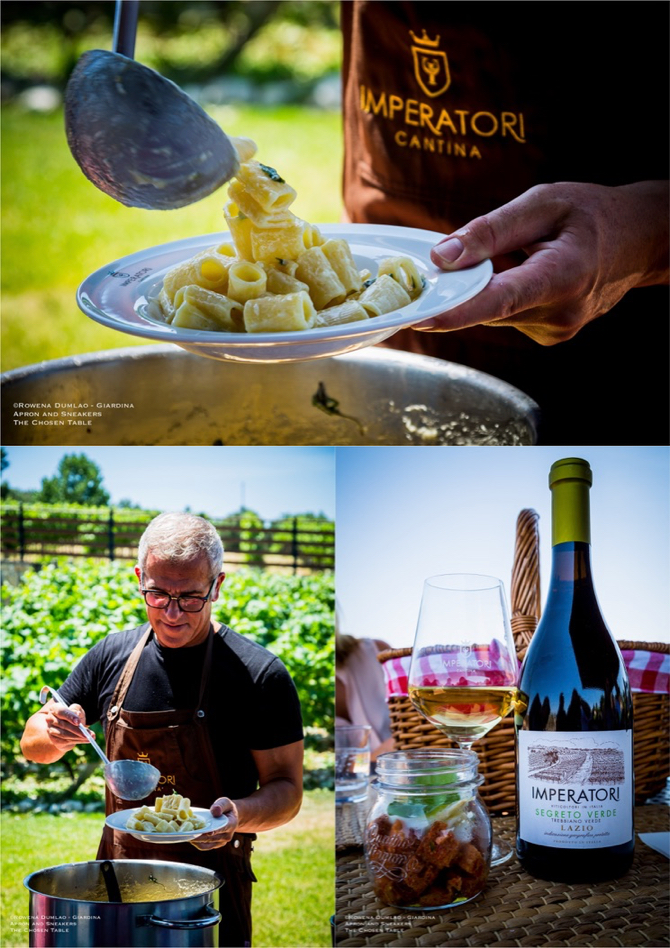 Discovering Cantina Imperatori Viognier on a Vineyard Lunch with Chef ...